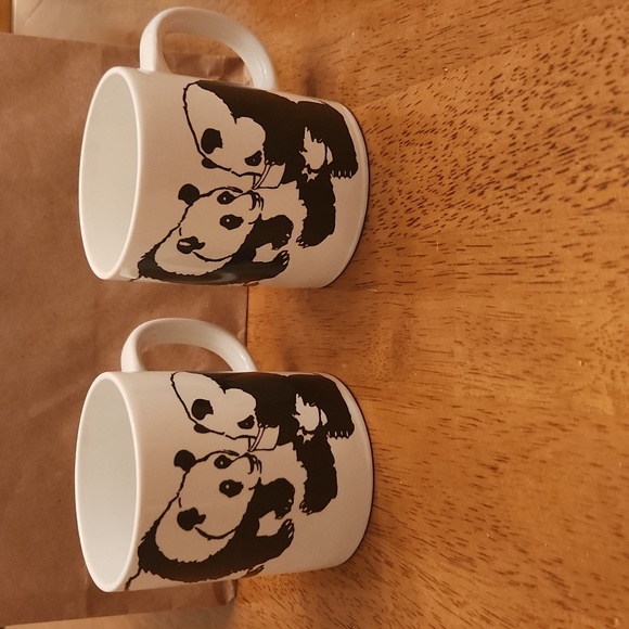 Kitchen | Panda Bear Small Coffeetea Mugs | Poshmark